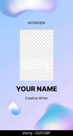 Banner for Your Account. Job Interview Template. Put Your Photo Under ...