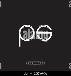 SP S P Letter Logo Design with Swoosh and Black Brush Stroke. Modern ...