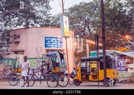 India, Tamil Nadu. Tuk-tuk (auto rickshaw) in Madurai Stock Photo - Alamy