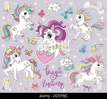 Birthday kids icon collection. Vector illustration. EPS10 Stock Vector ...