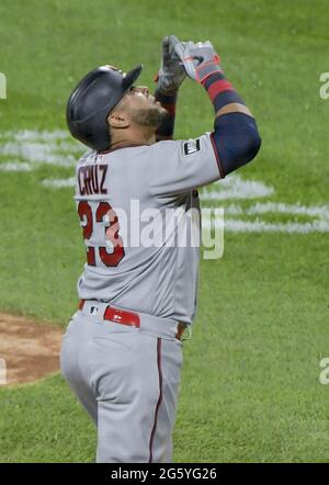 This is a 2021 photo of Nelson Cruz of the Minnesota Twins baseball ...