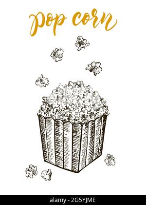 delicious pop corn icon vector illustration design Stock Vector Image ...
