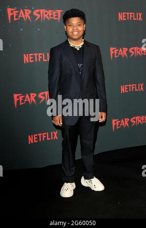 LOS ANGELES - JUN 28: Benji Flores Jr at Netflix's Fear Street Triology ...