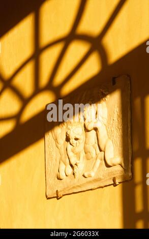 Bas-relief sculpture of in shadow Stock Photo - Alamy