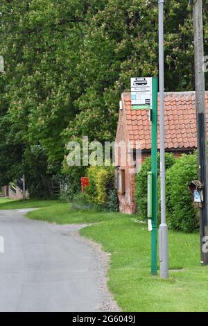rural bus stop in a English country village Stock Photo - Alamy