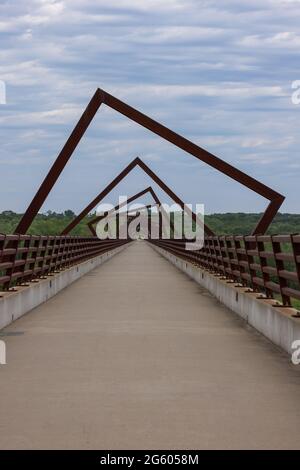 High Trestle Bike Trail Bridge Stock Photo - Alamy