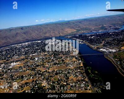 Clarkston/Washington/USA 24June 2018 .Clearwater river and snake river ...