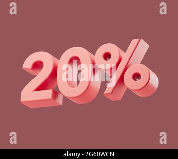 An illustration of a number 20 isolated on a black background Stock ...