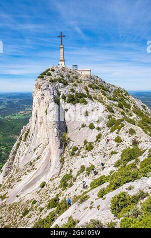 Cross of Provence, Massif of Sainte Victoire, Provence, France Stock ...