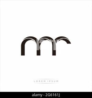 Initial RM letter linked logo vector template. Swoosh letter RM logo design. RM Logo design ...