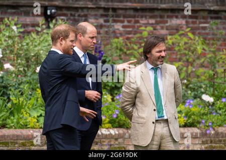 Garden designer Pip Morrison in the Sunken Garden at Kensington Palace ...