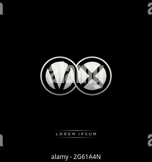 VX Letter Logo Design. Initial letters VX gaming's logo icon for ...