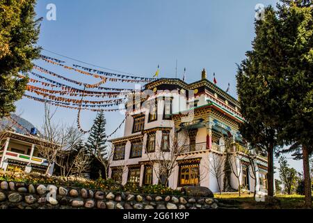 Monastery at Bir Billing, Himachal Stock Photo - Alamy