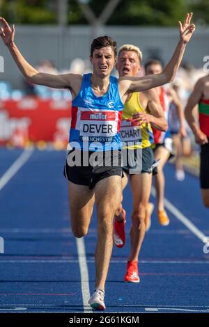 Andrew BUTCHART & Patrick DEVER in the 5000m Final at the European Athletics Championship 2022 ...