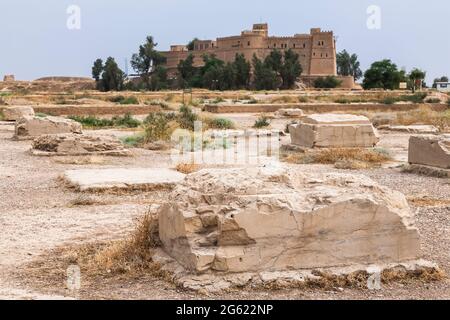 Apadana ruins and Shush castle, archaeological site of Susa(Shush ...