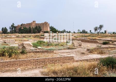 Apadana ruins and Shush castle, archaeological site of Susa(Shush ...