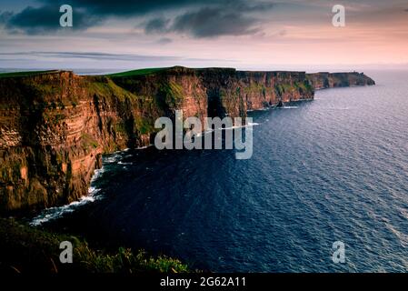 The breathtaking cliffs of Moher in County Clare, a serene coastal ...