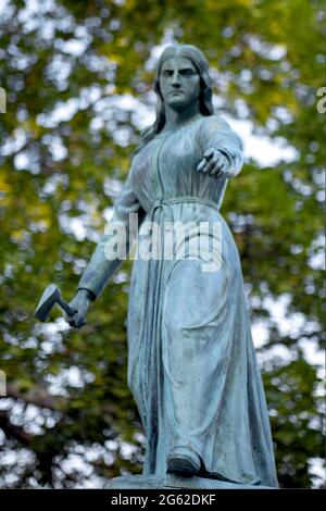 Hannah Duston Monument, by Calvin H. Weeks, 1879 - Haverhill ...