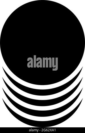 Stack, tier, layers tower icon, symbol. Multitier icon – stock vector ...