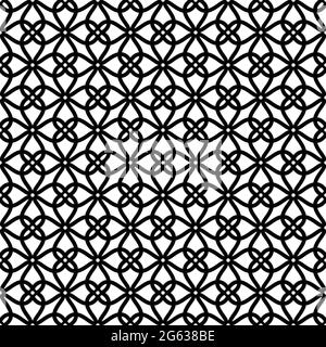 modern pattern mashrabiya vector design. black and white background ...