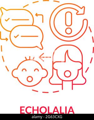Echolalia concept icon Stock Vector Image & Art - Alamy