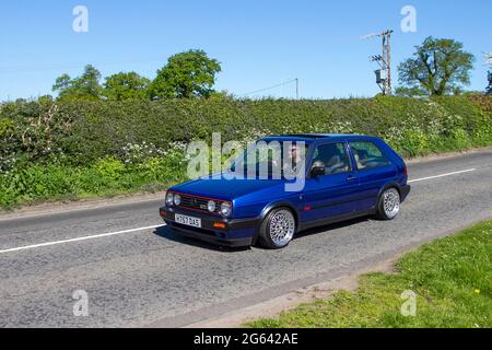 1991 90s blue VW Volkswagen Jetta 1595cc petrol 4dr saloon en-route to ...