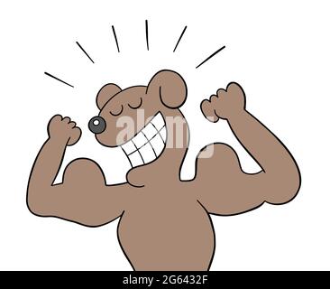 Bulldog Dog Cartoon Colored Clipart Illustration Stock Vector Image ...