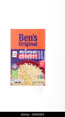 New Ben's Original & Uncle Ben's Rice Box Stock Photo - Alamy