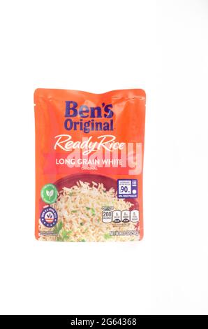 New Ben's Original & Uncle Ben's Rice Box Stock Photo - Alamy