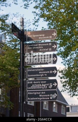 Utrecht street signs, Holland Stock Photo - Alamy