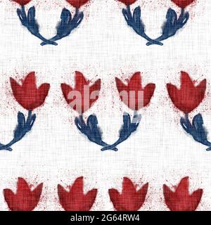 Watercolor red florals pattern texture. Hand painted whimsical seamless ...