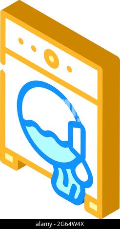 Refrigerator repair icon isometric vector. Fridge appliance. Service ...