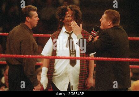 Vince MaMahon Micky Foley William Regan 2001 Photo by John Barrett ...
