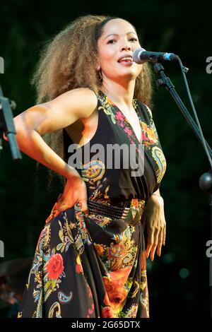 Singer Ela Ruiz performs during the "Ladies of Jazz & Soul" of the Jazz ...