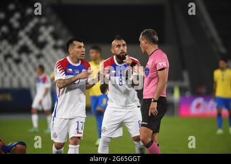 Brazil v Chile, Copa America, Quater Final, Football match, Estadio ...