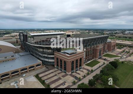 An aerial view of Kyle Field, Sunday, May 30, 2021 in College Station ...