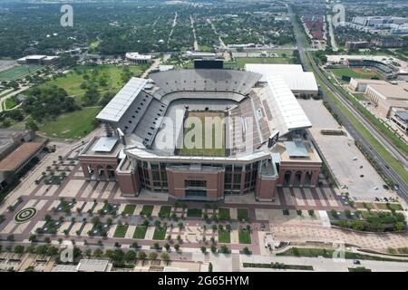 An aerial view of Kyle Field, Sunday, May 30, 2021 in College Station ...