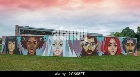 Louisville, KY Mural Stock Photo - Alamy