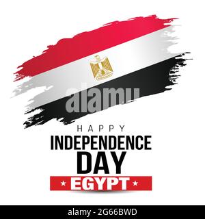 Happy independence day Egypt greetings with happy kids vector ...