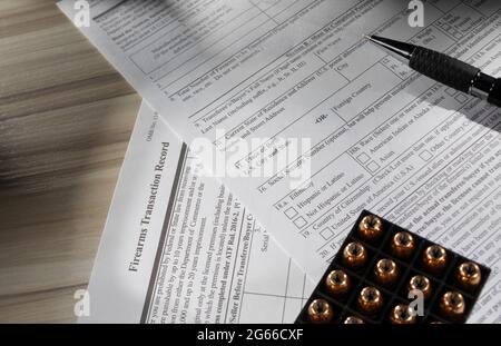 Public domain form used by the FBI during its NICS background checks ...