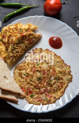 Condiments for a fresh omelette Stock Photo - Alamy