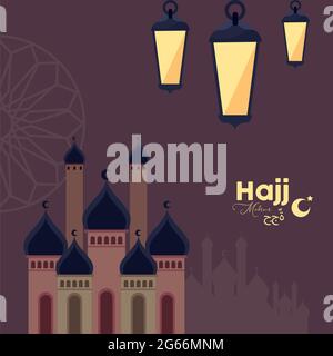 hajj mabrour lettering poster Stock Vector Image & Art - Alamy