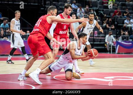 Split, Croatia. 03rd July, 2021. Basketball: Olympic qualifying ...