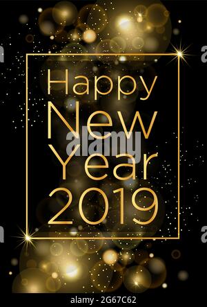 Vector illustration. Happy New Year Russian holiday. Happy New Year web ...