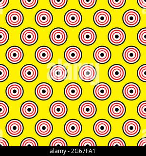 Archery seamless pattern - seamless texture with red target and ...