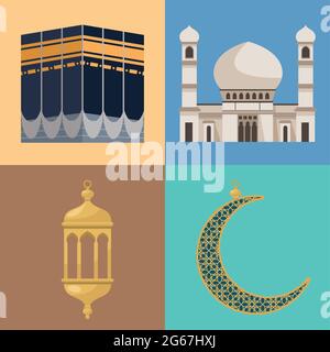 four hajj mabrour icons Stock Vector Image & Art - Alamy