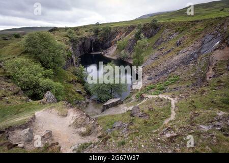 Banishead Quarry in the Lake District National Park near Torver ...