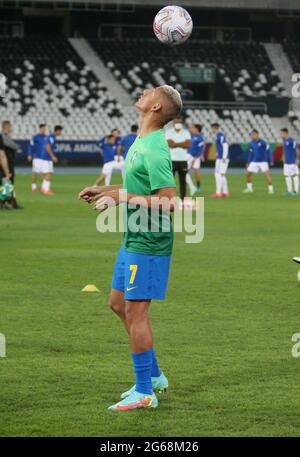 Richarlison of Brazil during the Copa America 2021, quarter final ...