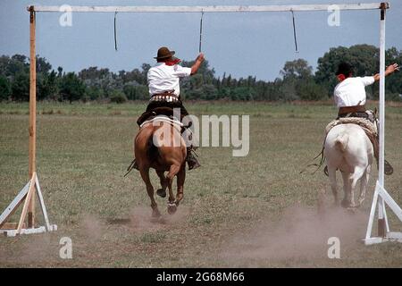 JUEGO DE BOLEA- GAUCHO GALOPANDO. Location: Hacienda. PAMPA NORTE Stock ...