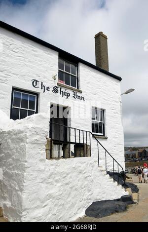 The Ship Inn, Porthleven, Cornwall, UK Stock Photo - Alamy